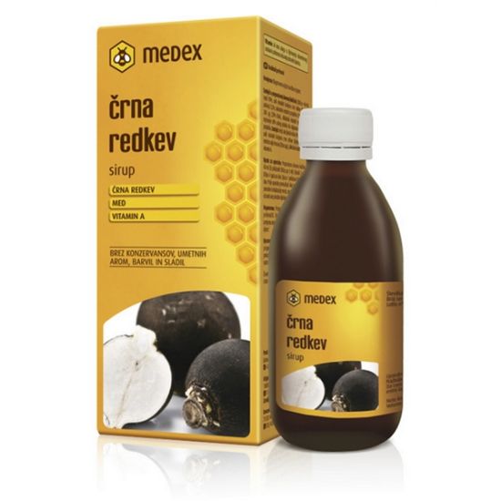 Medex Črna redkev in med sirup, 190ml | Celjske lekarne
