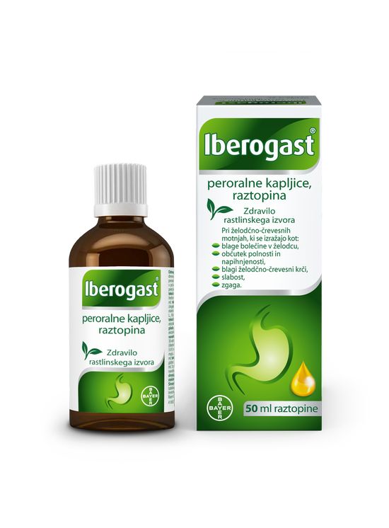 Iberogast, peroralne kapljice za prebavila, 50 ml | Celjske lekarne