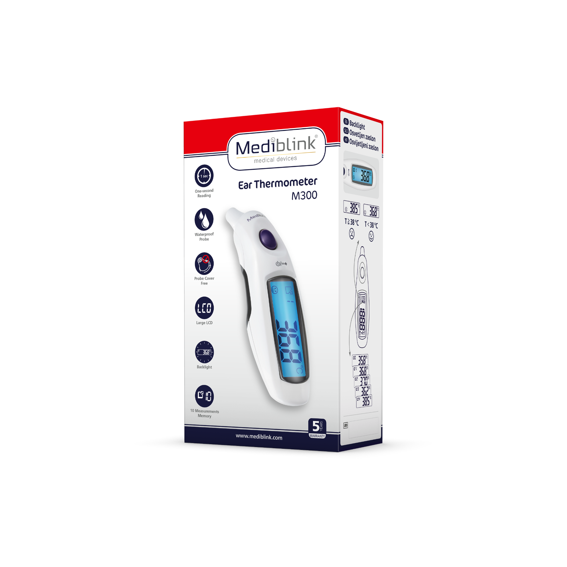 Mediblink Ušesni termometer, M300 | Celjske lekarne